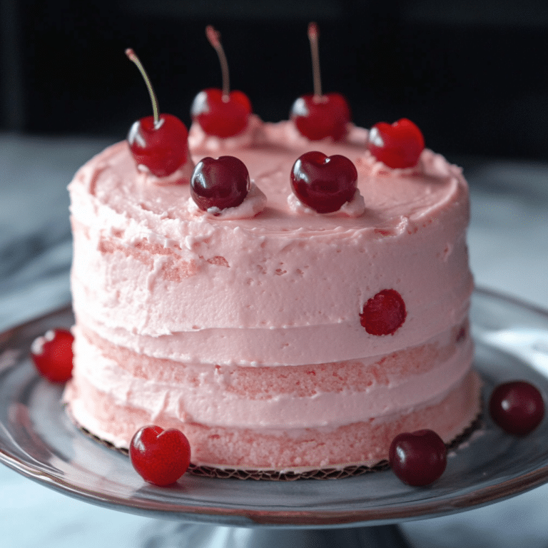 Cherry Layer Cake with Cherry Cream Cheese Frosting