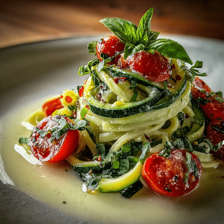 Lemon Basil Zucchini Pasta