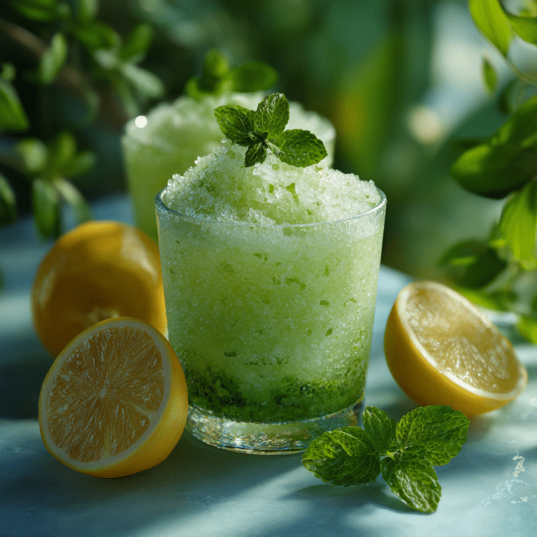 Mint Lemonade Slush