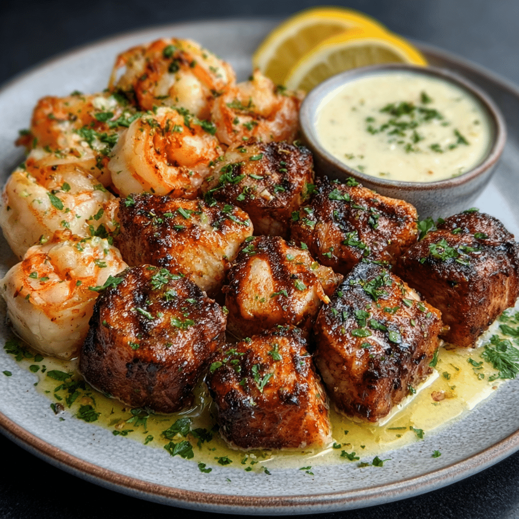 Lemon Butter Fish Bites with Garlic Aioli
